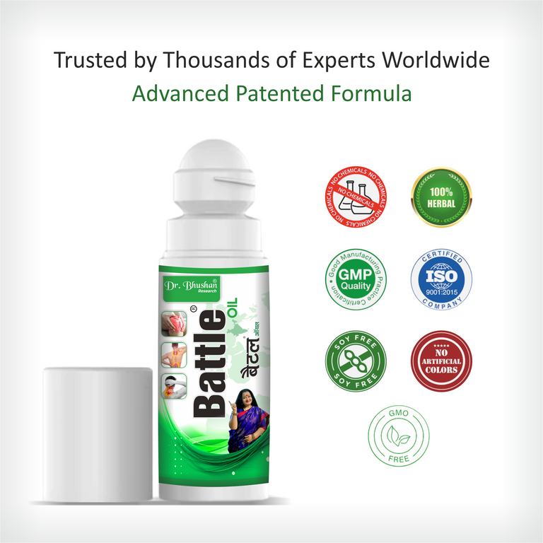 Battle Oil Trio Kit (Battle Oil+Battle Balm+Belly Drops) for Joint Pai ...