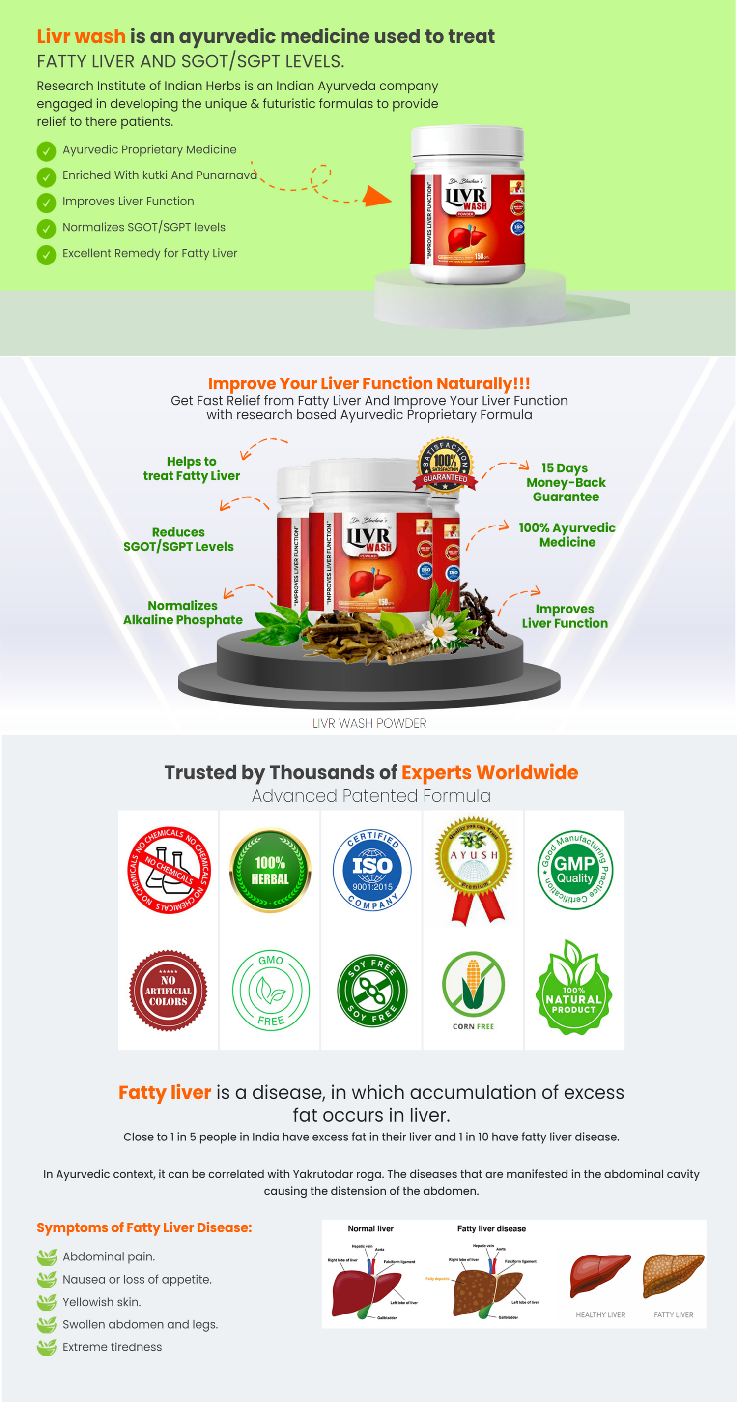 Livr Wash Powder for Fatty Liver – Dr. Bhushan Research Lab